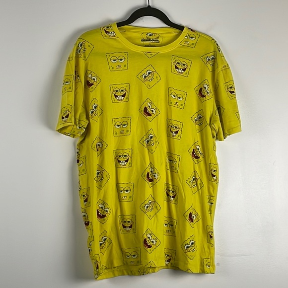 Nickelodeon | Shirts | Nickelodeon Sponge Bob Adult Tshirt | Poshmark